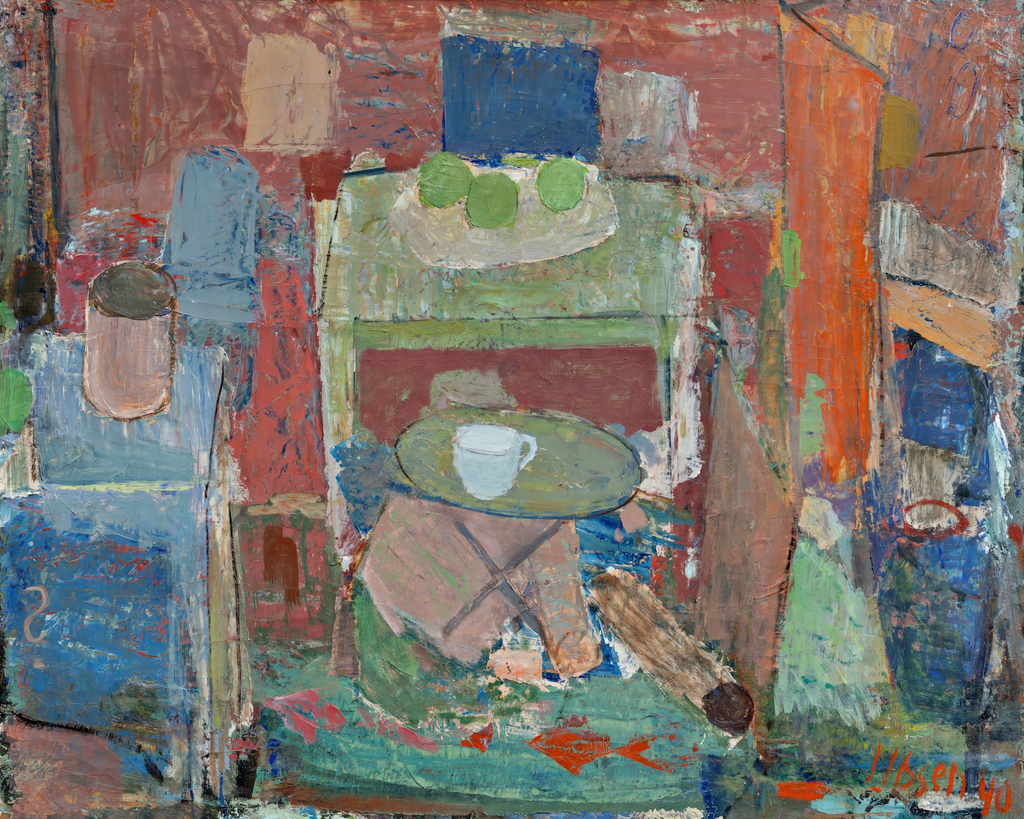 Arrangement with Red Background Print, 1940 – Abigail Bell