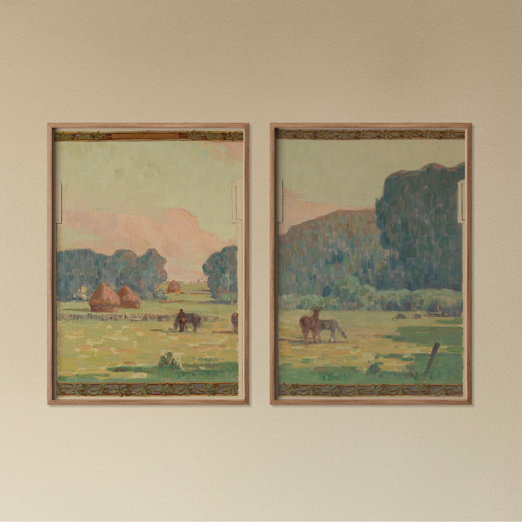 Fresnes Town Hall Mural Prints Collection II (Set of 2), 1905 – Abigail ...