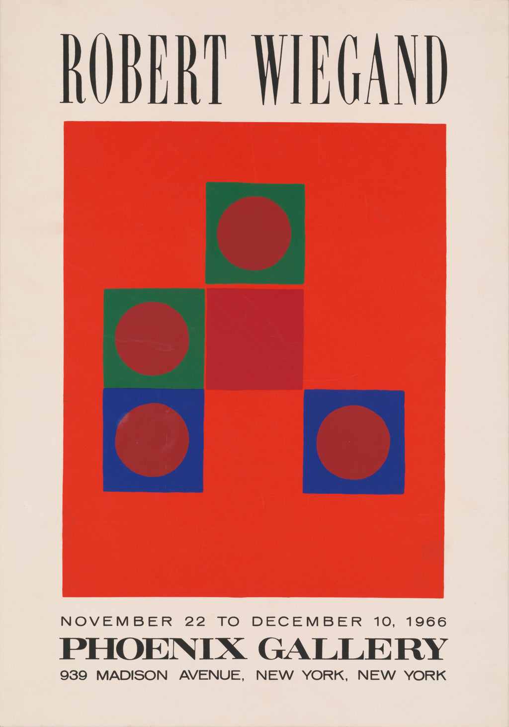 Robert Wiegand American Exhibition Poster, 1966 – Abigail Bell